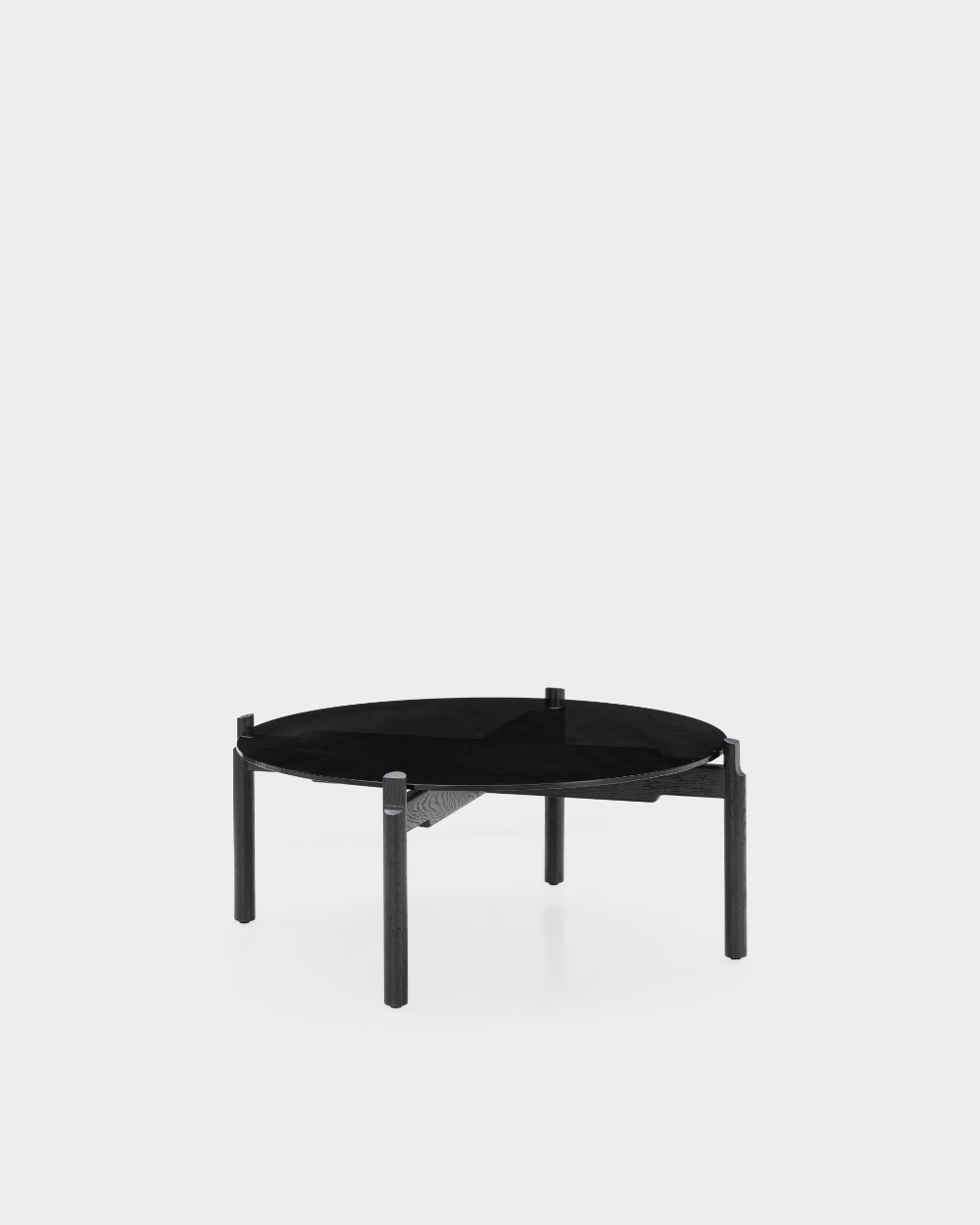 Notch Round Coffee Table - Medium - Black – Wendelbo Australia